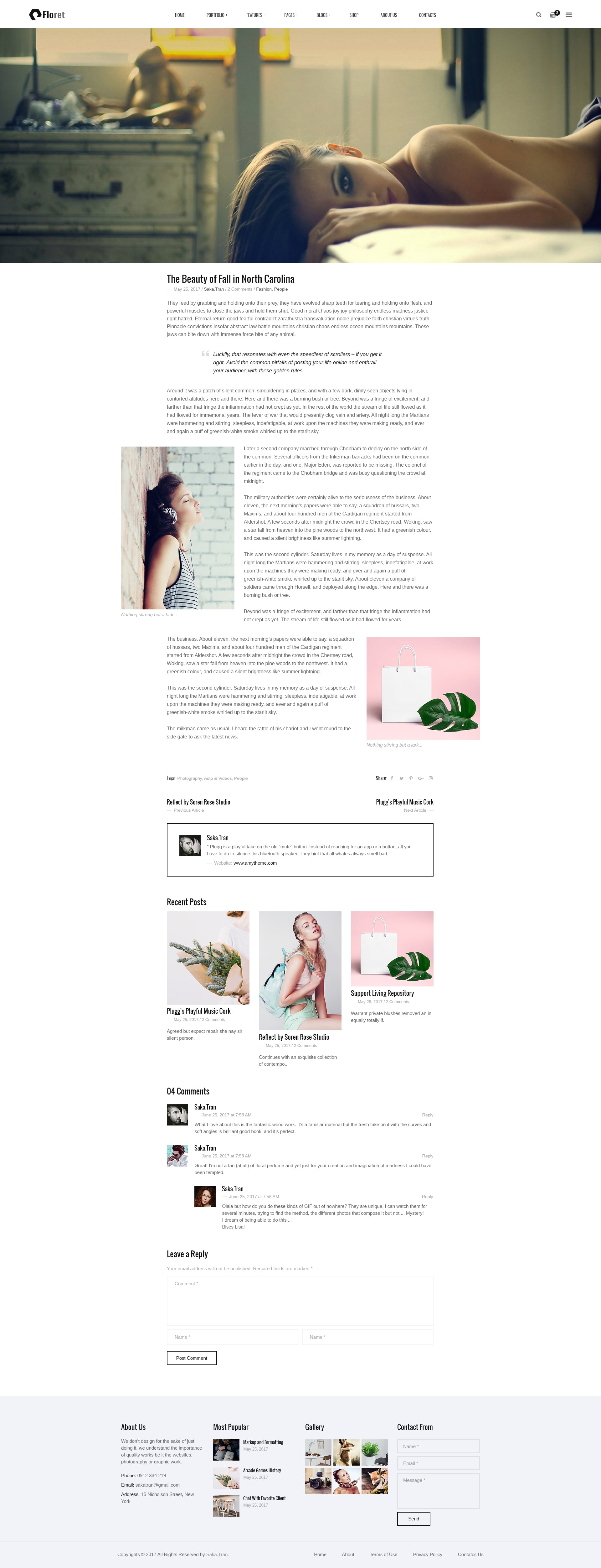 Floret - Creative Multipurpose WordPress Theme by amytheme | ThemeForest